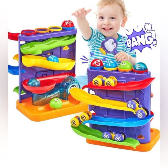 Toys | Pound Ball Toy Car Ramp Race Track Learning Toy | Poshmark